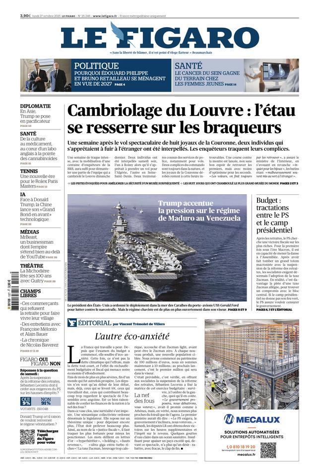 Le Figaro édition numérique du 27 octobre 2025