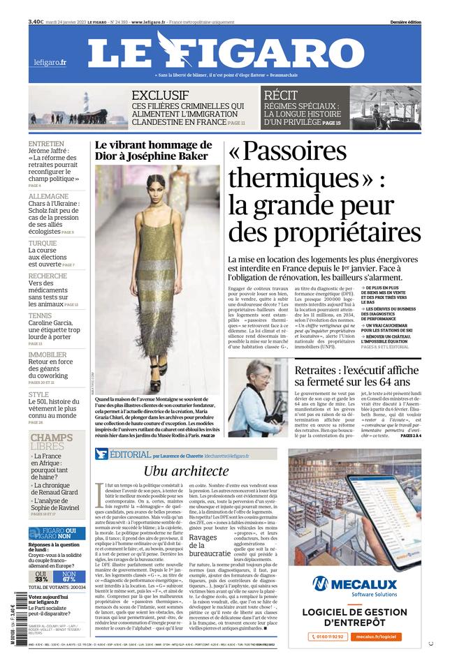 Le Figaro dition Num rique Du 24 Janvier 2023