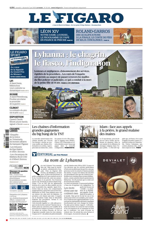 Le Figaro édition numérique du 6 juin 2026
