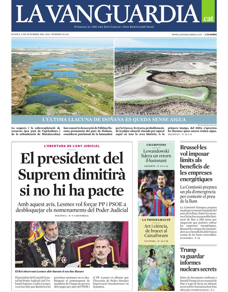8 de septiembre de 2022 - La Vanguardia - LaVanguardia
