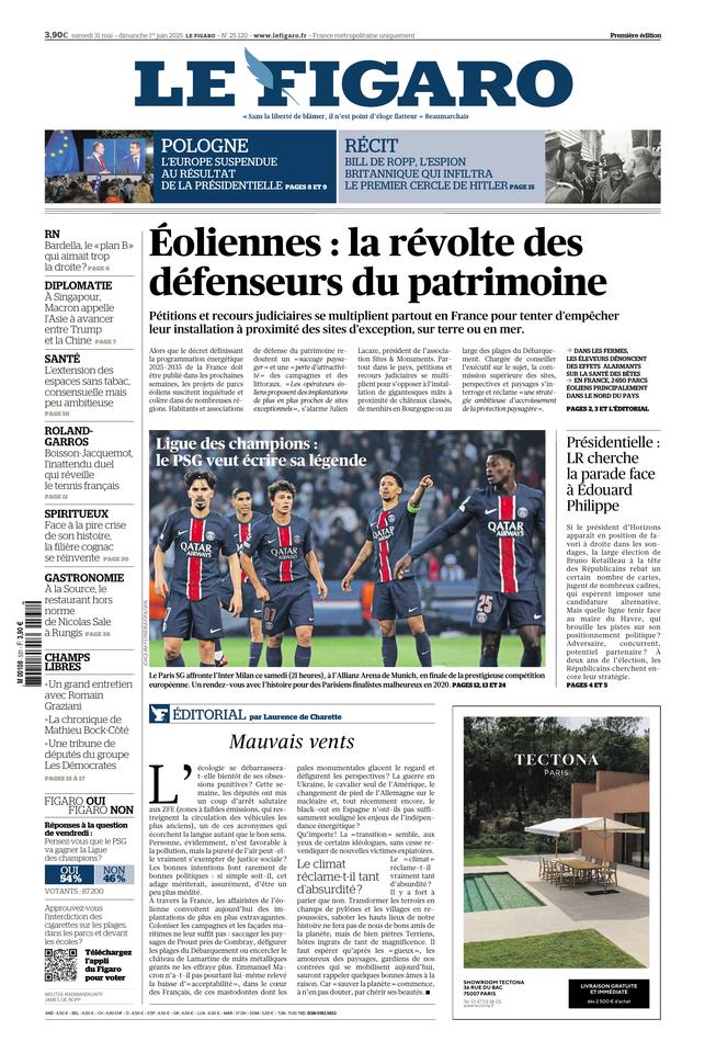 Le Figaro édition numérique du 31 mai 2025