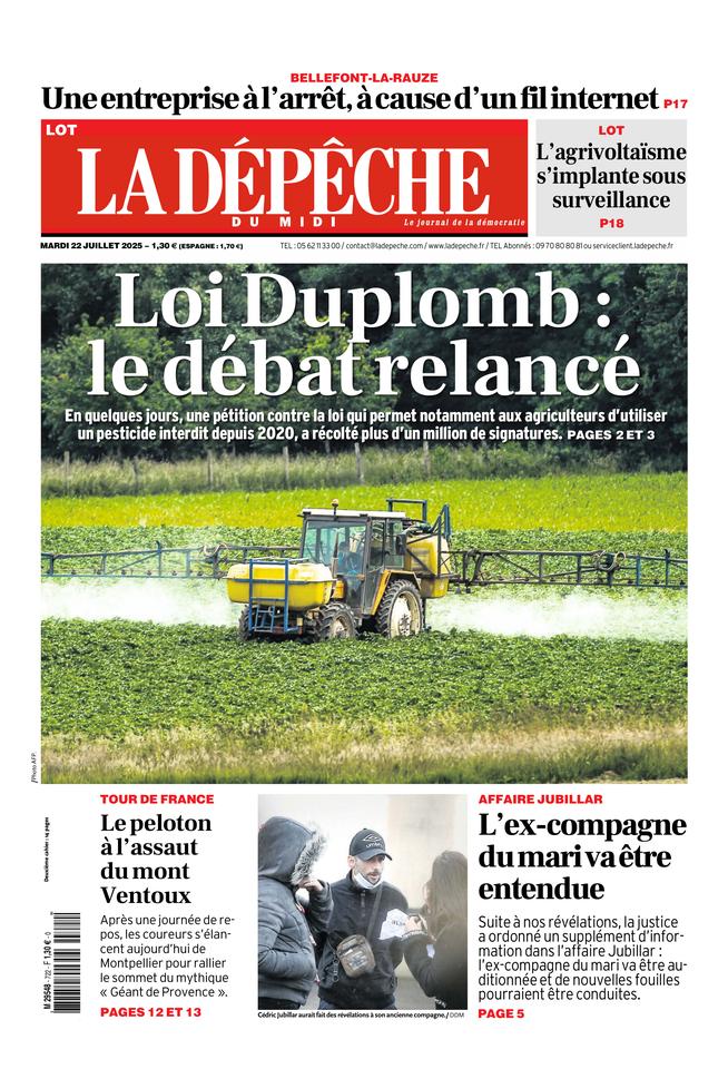 22 juillet 2025 - La Dépêche du Midi - La Dépêche du midi