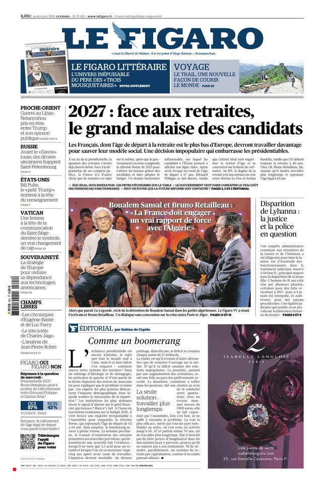 Le Figaro édition numérique du 4 juin 2026